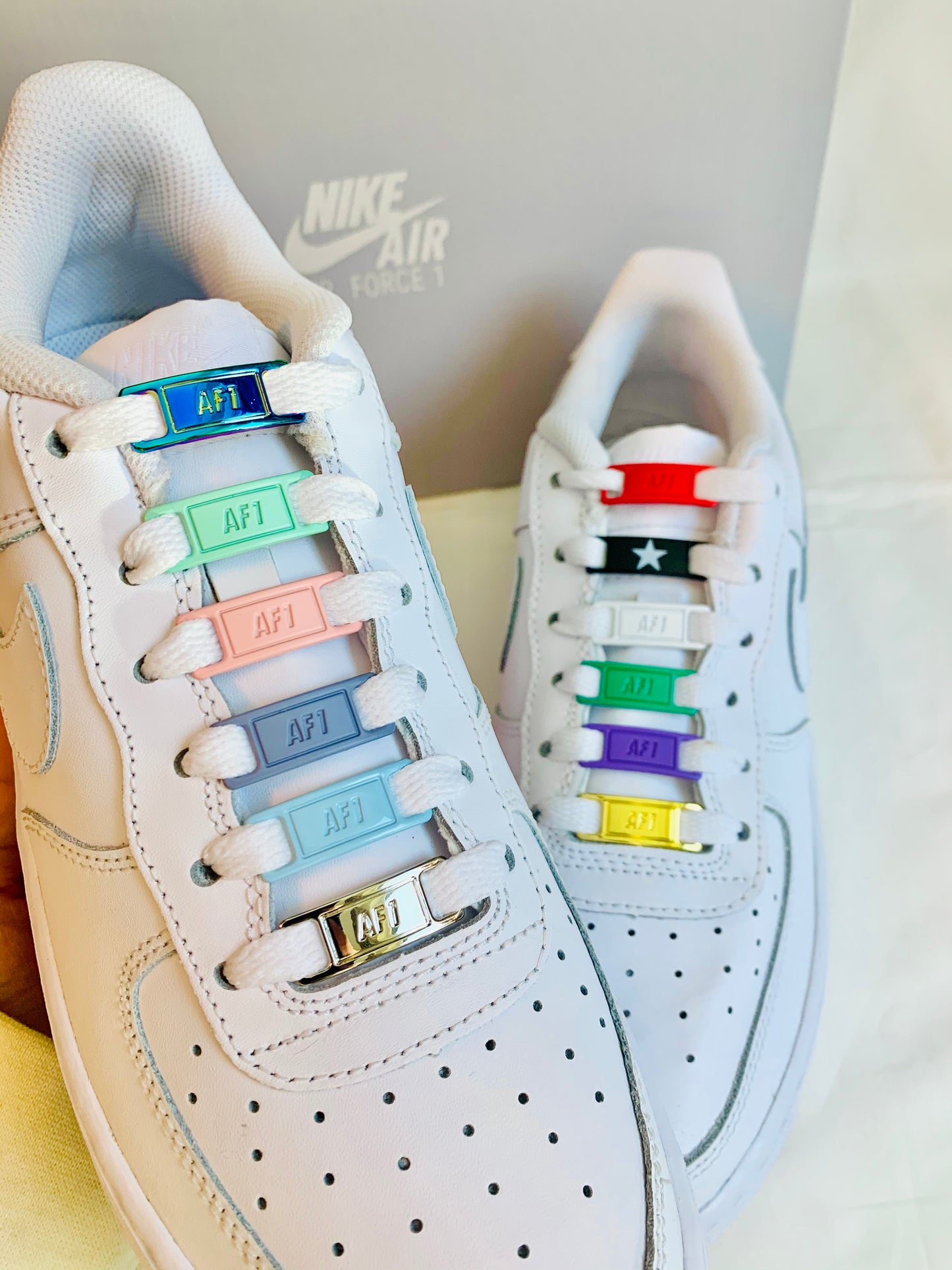 Mint Nike AF1 lace locks - Shop now – ShopDichSchick